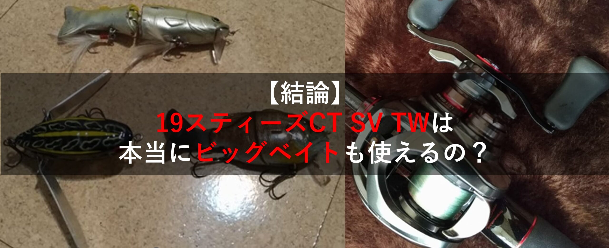 【本音】19スティーズCT SV TWはビッグベイトに向いていない理由 | ベイトリール大百科 https://bait-reel.com